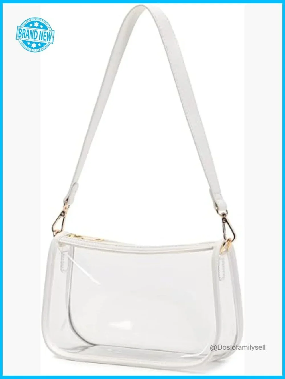 Bags | Stadium Approved Clear Tote Handbag Pvc Transparent Purse ...